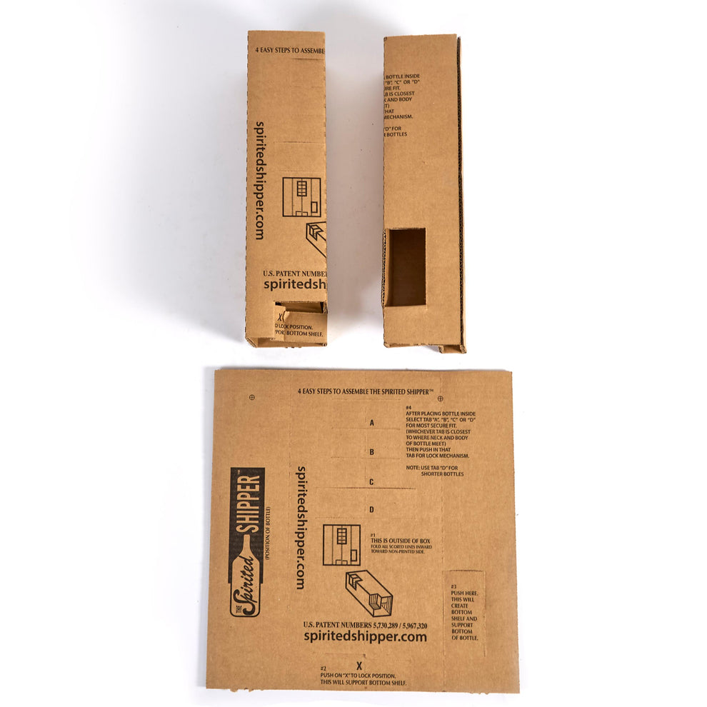 Bottle Insert For One 750ml or 1 liter Bottle – SpiritedShipper