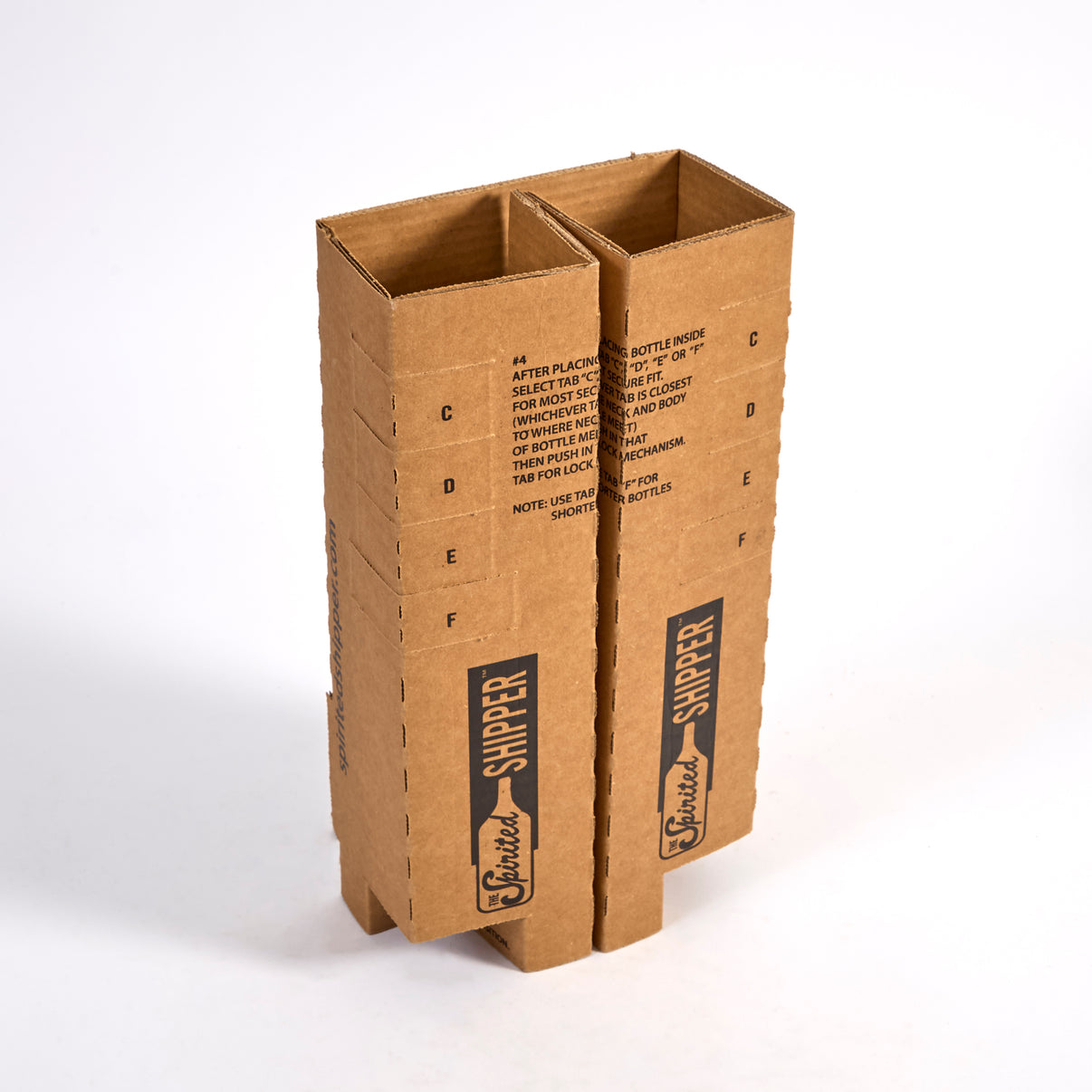 Bottle Insert For Two 750 ml or Two 1 liter Bottles – SpiritedShipper