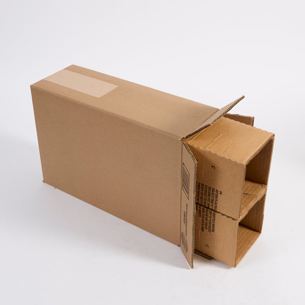 Two Bottle Magnum Shipping Box – SSM2 - Insert and Box – SpiritedShipper